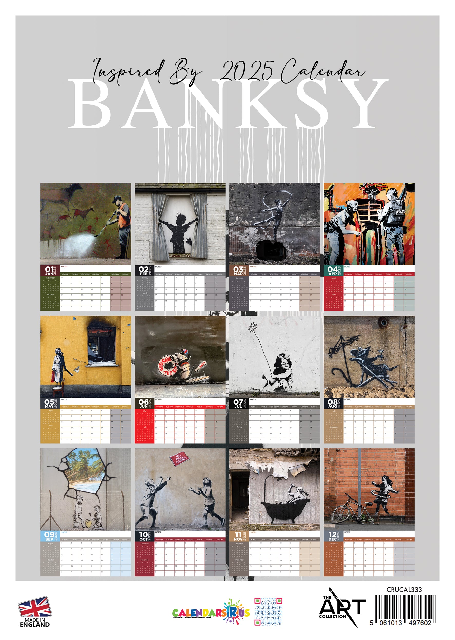 Banksy Calendar 2025 – CalendarsRus