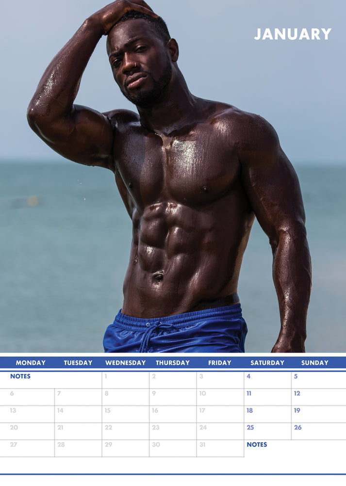 Ebony (Male) Calendar 2025 – CalendarsRus