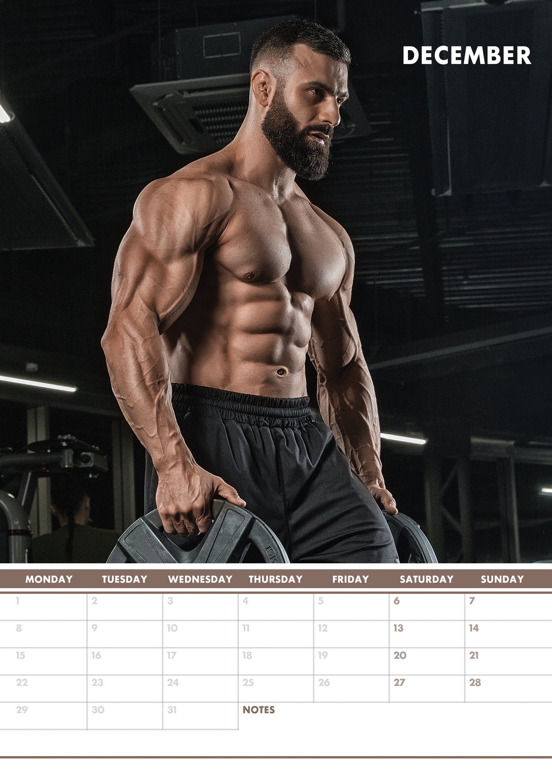 Muscle Calendar 2025 – CalendarsRus
