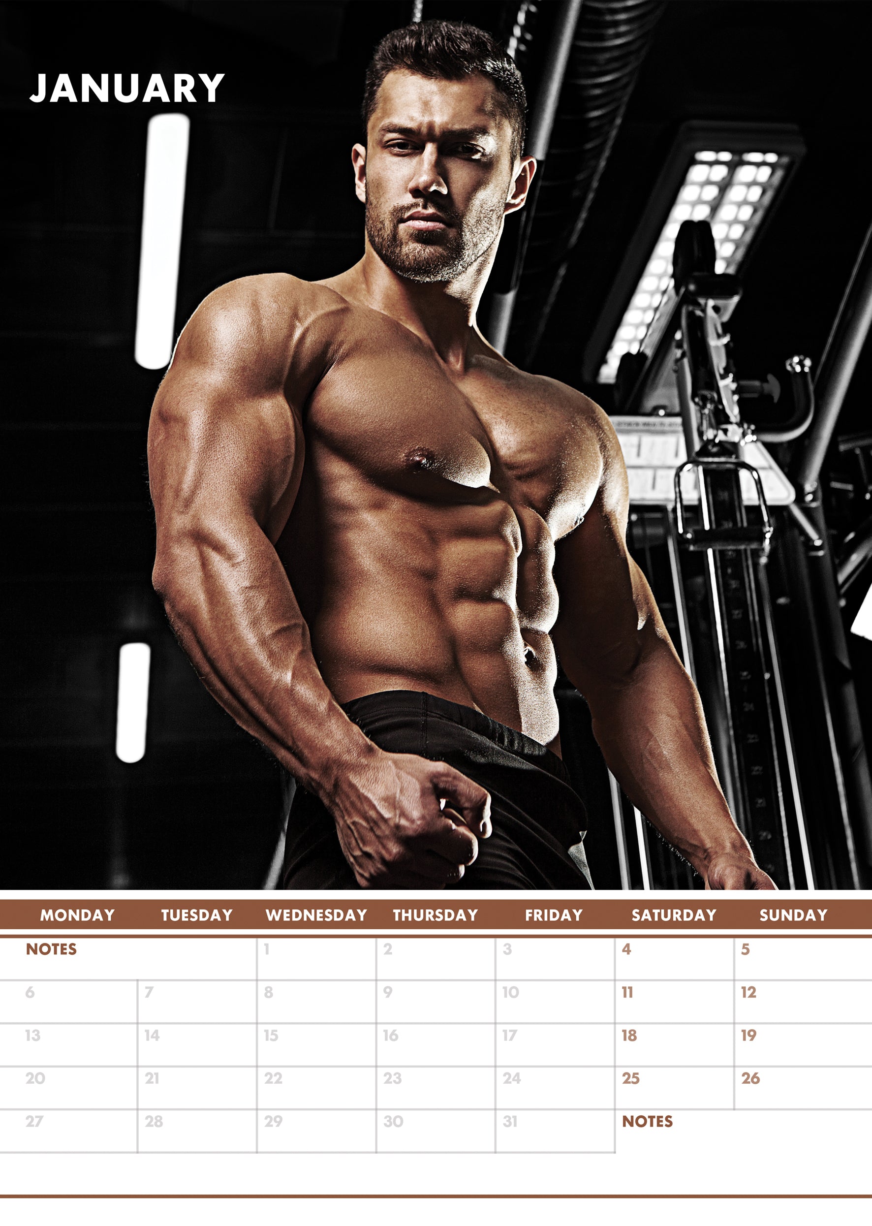 Muscle Calendar 2025 – CalendarsRus