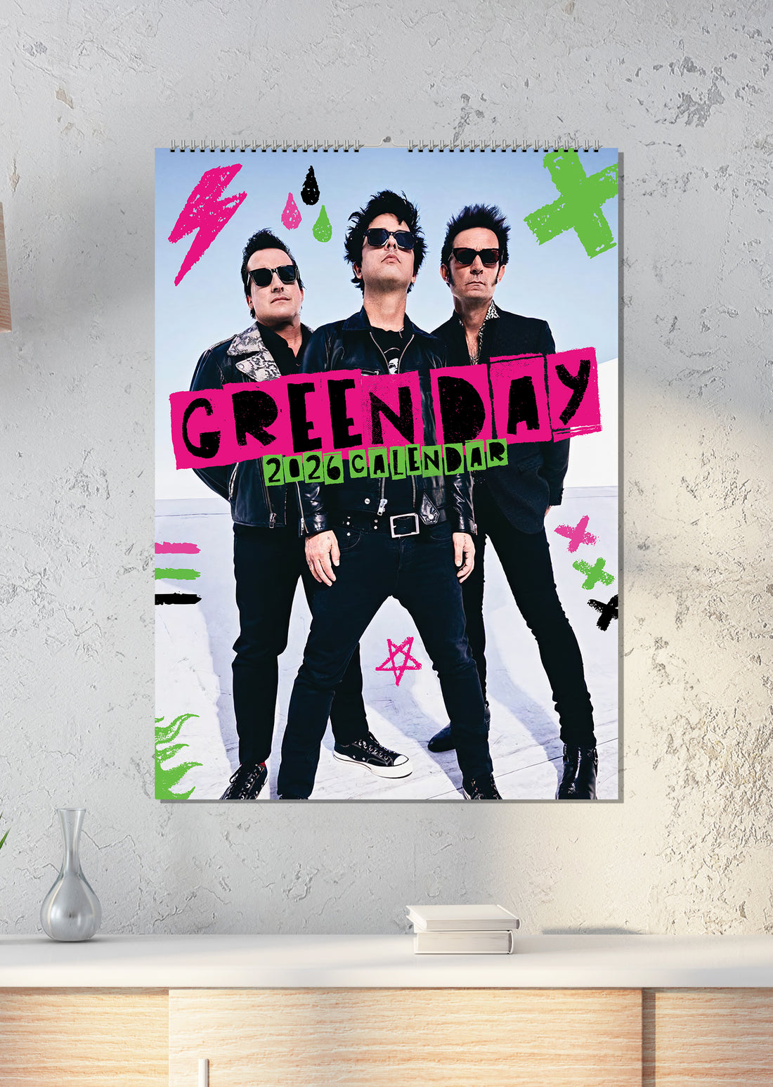 Green Day - A3 Calendar 2026 – CalendarsRus