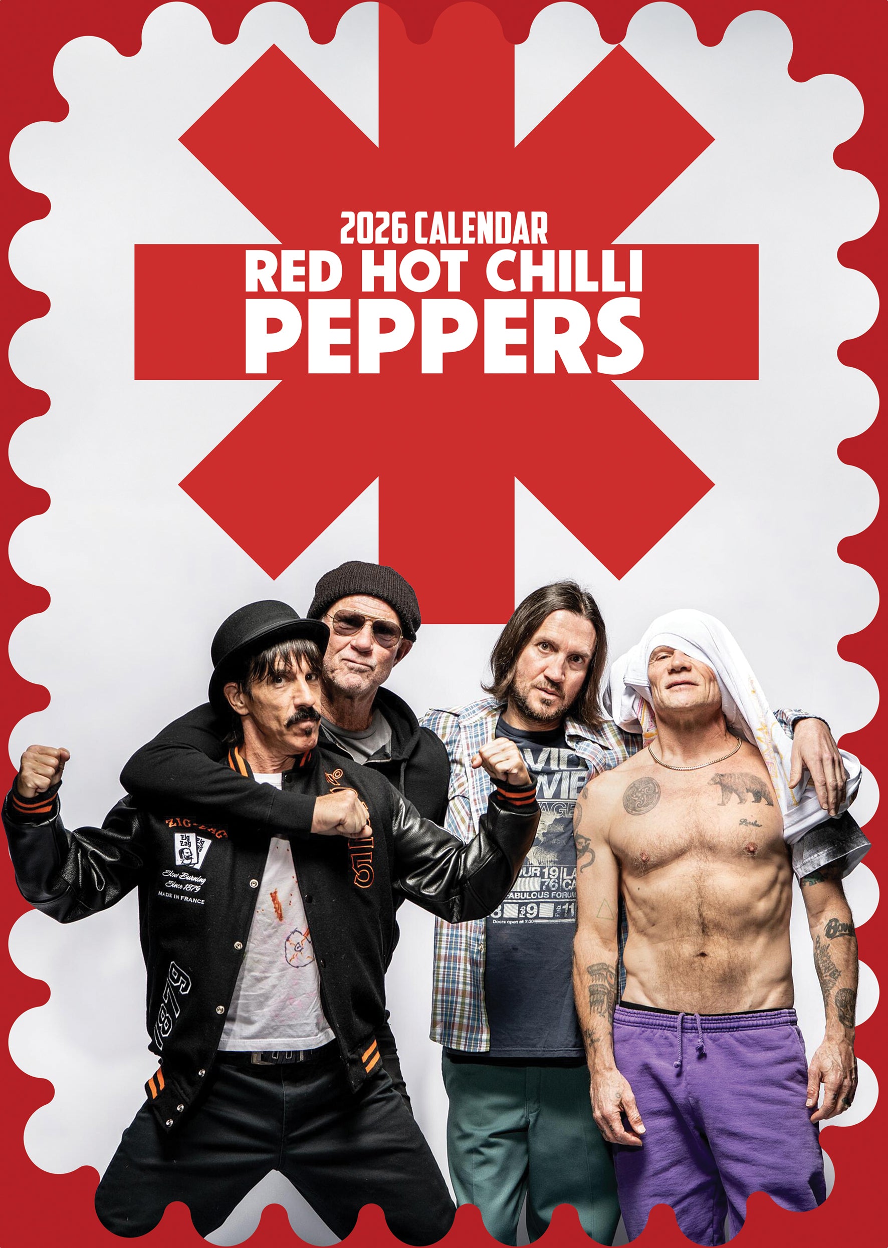 Red Hot Chilli Peppers - A3 Calendar 2026 – CalendarsRus