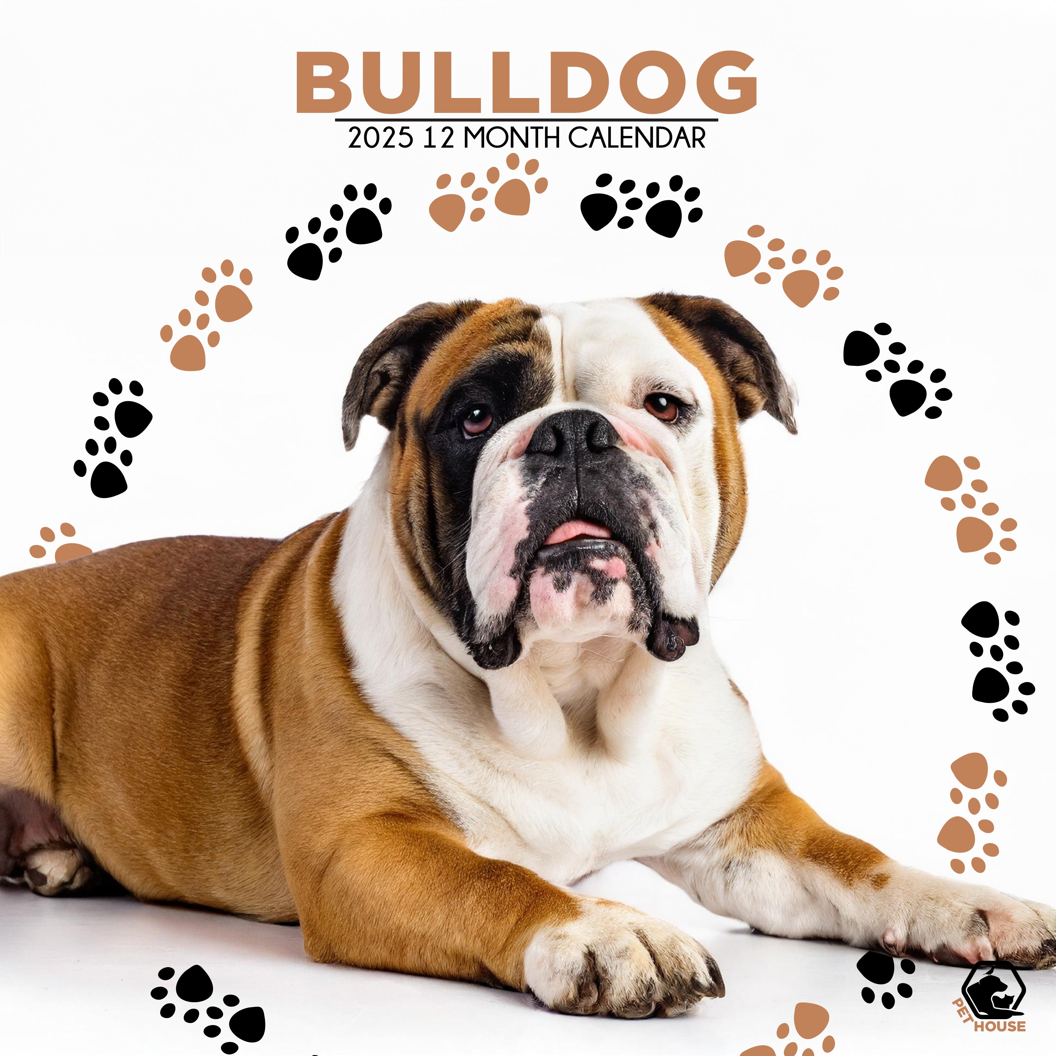 Bulldog Calendar Square 2025 – CalendarsRus