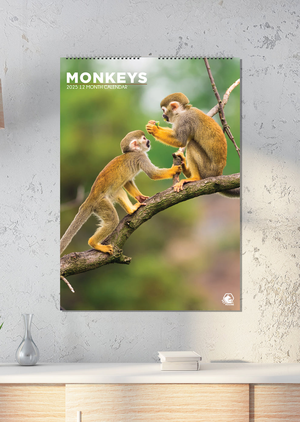 Monkeys Calendar 2025 – CalendarsRus