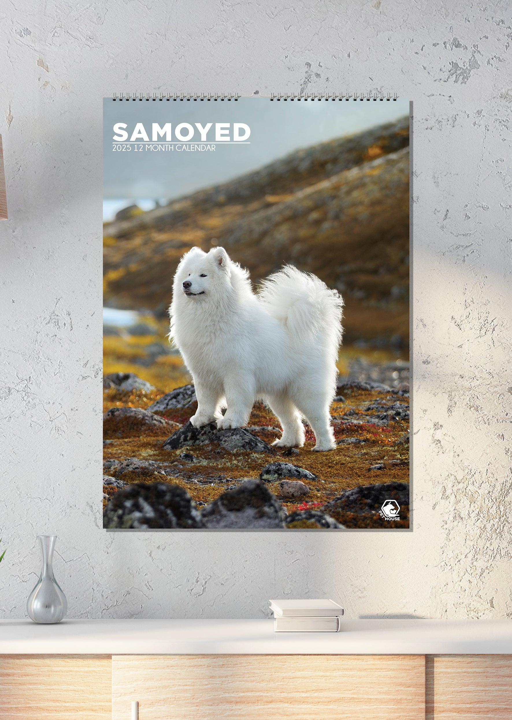 Samoyed Calendar 2025 – CalendarsRus
