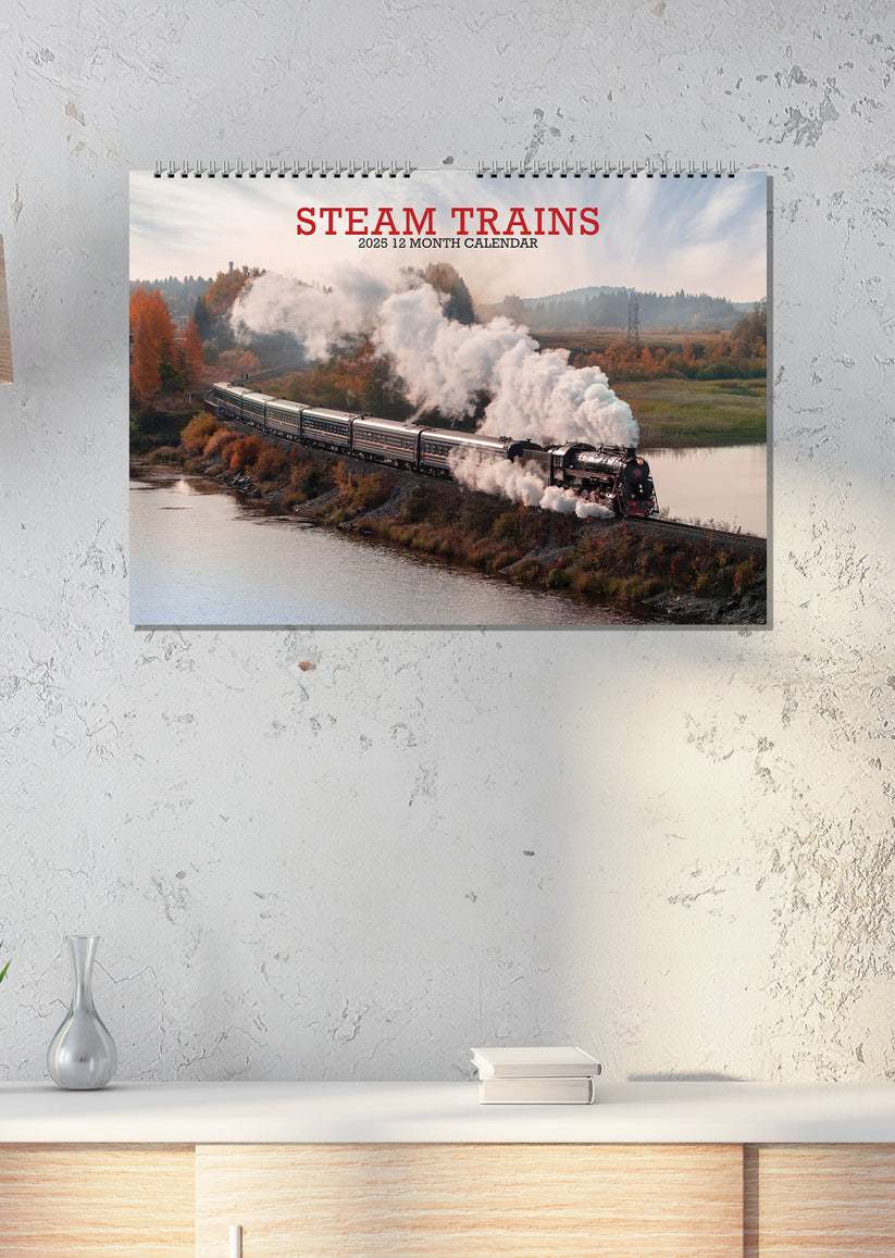 Steam Trains Calendar 2025 – CalendarsRus